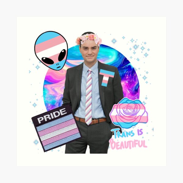 "Ben Shapiro Trans" Art Print for Sale by JamesQuentin | Redbubble