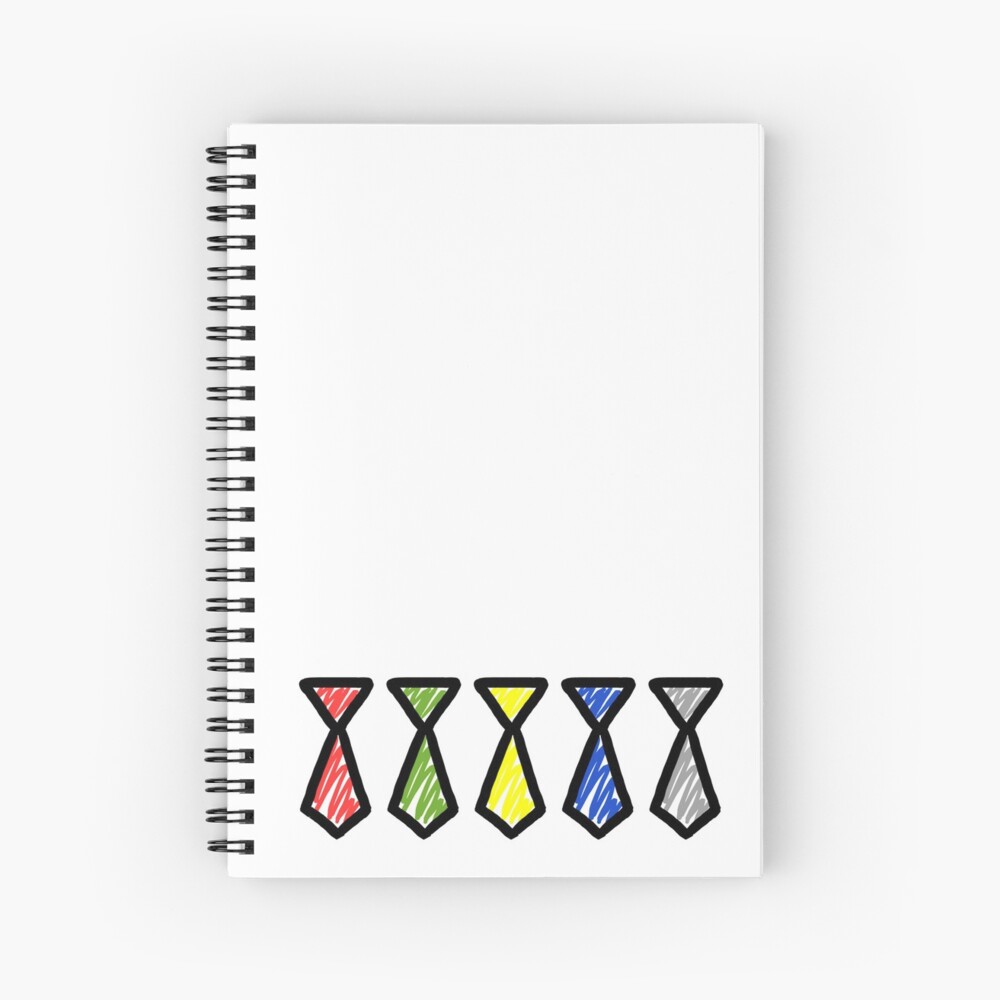 "Tally Hall Ties" Spiral Notebook by averageacee | Redbubble