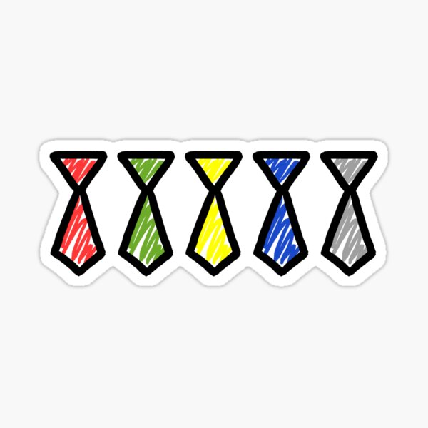 "Tally Hall Ties" Sticker for Sale by averageacee | Redbubble