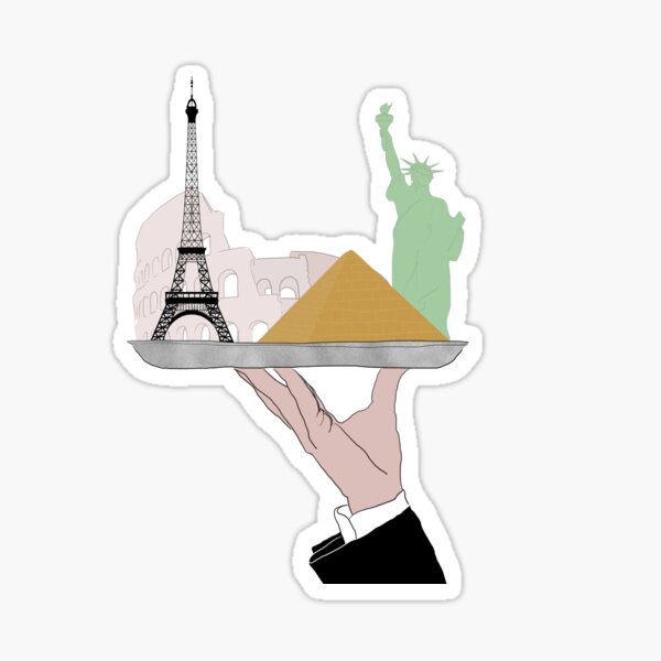 "On a Silver Platter" Sticker for Sale by Sarah C | Redbubble