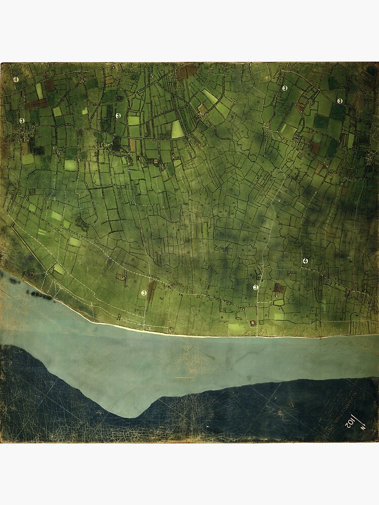 "World War II Map of Utah Beach Normandy France (1944)" Poster by ...