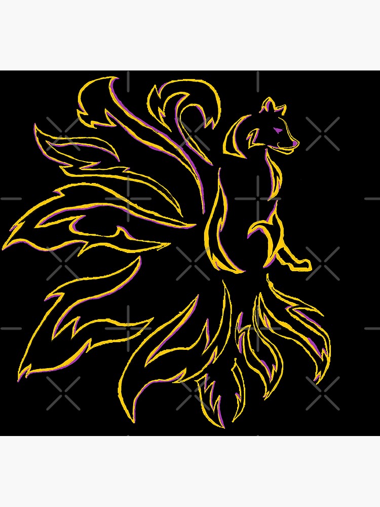 "Nine tails" Sticker for Sale by Hanna-photos | Redbubble