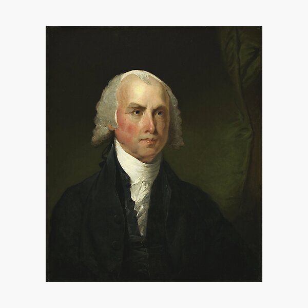 "James Madison by Gilbert Stuart (1821)" Photographic Print for Sale by ...