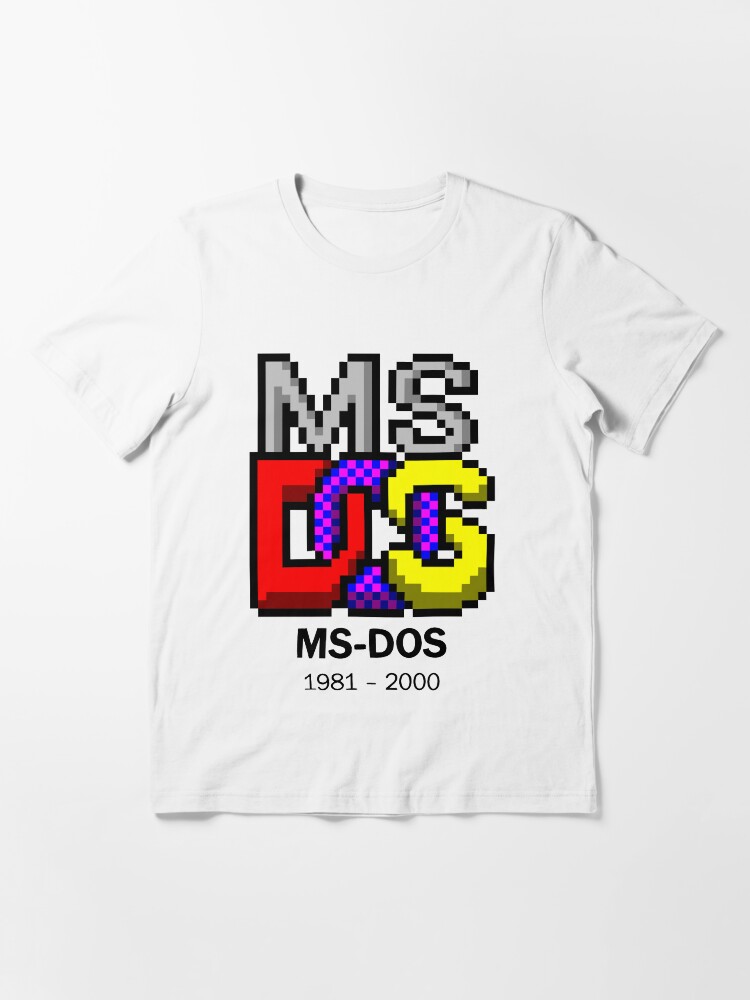 "Ms Dos Logo" T-shirt for Sale by bulgarian | Redbubble | ms dos logo t ...