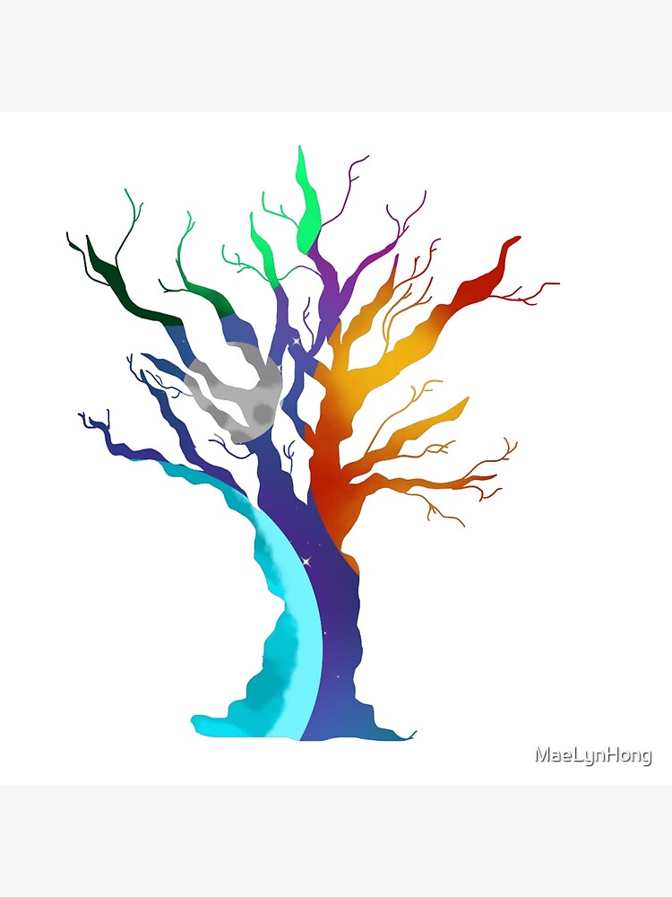 "Galaxy Tree" Poster for Sale by MaeLynHong | Redbubble