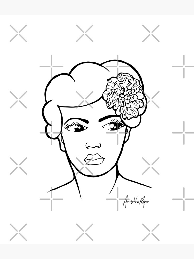 "Billie Holiday" Poster by anuschka | Redbubble
