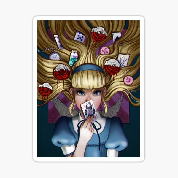 "Alice" Sticker for Sale by ursulalopez | Redbubble