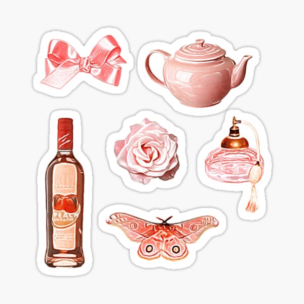 "Pretty in Pink - Vintage Classy Lady Sticker Sheet Bundle Pack Set 1 ...