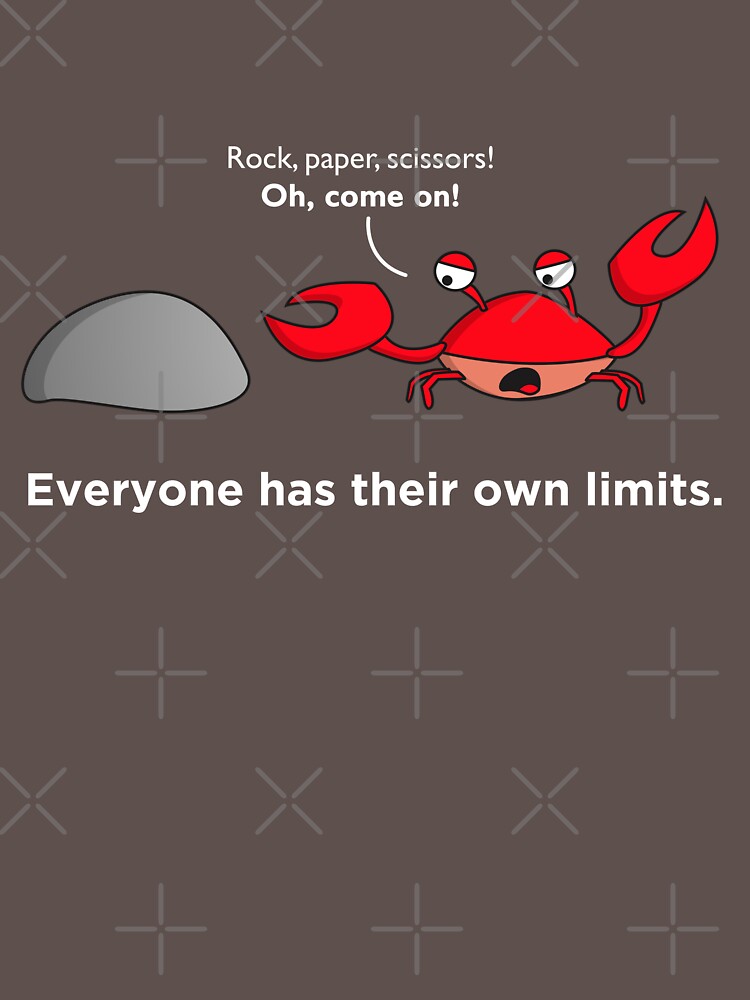"Everyone has their own limits (white)" T-shirt for Sale by davidmm99 ...