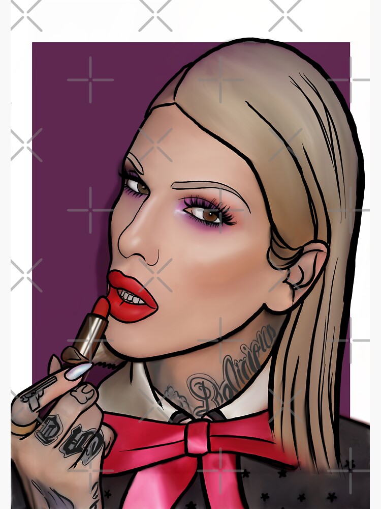 "jeffree star digital illustration" Sticker for Sale by Jadestonedesign ...