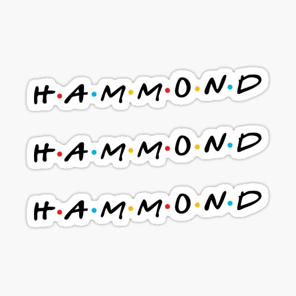 "Hammond" Sticker by haztx | Redbubble