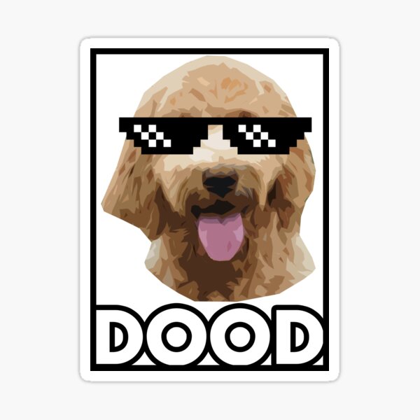 "The Dood Golden Doodle" Sticker for Sale by hadicazvysavaca | Redbubble