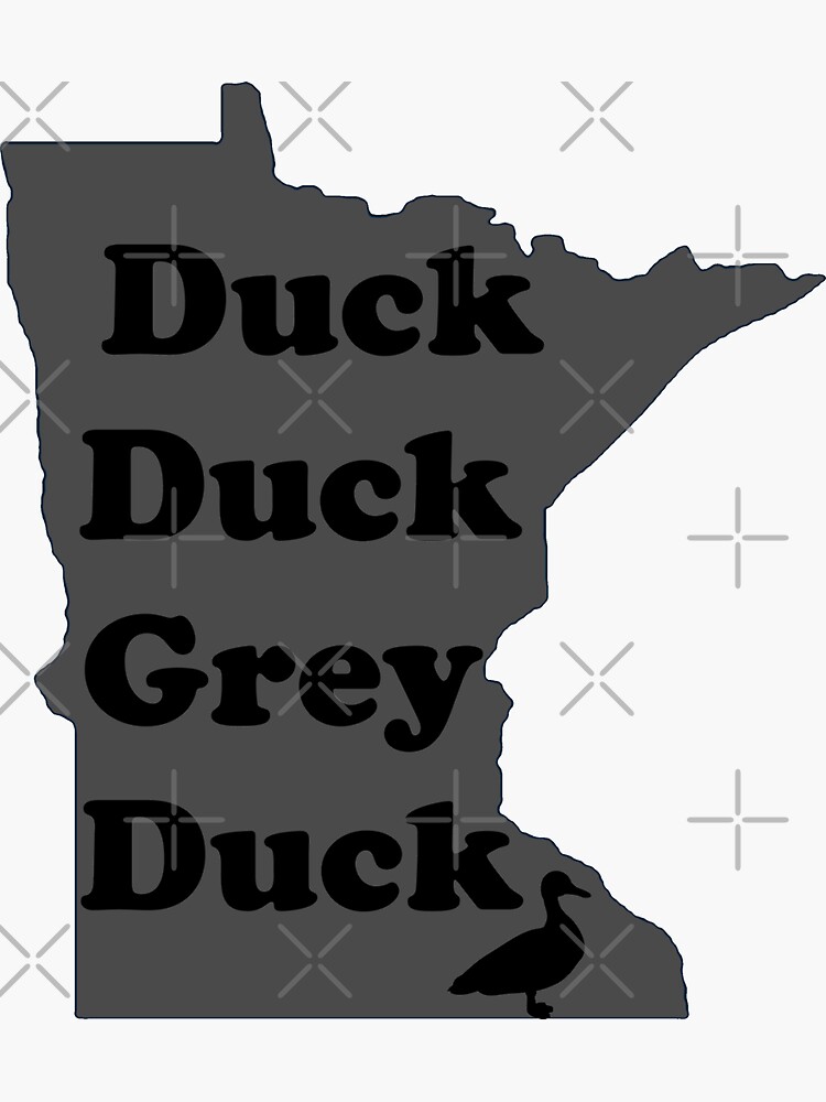 "Grey Duck" Sticker for Sale by Pheonix-Shirts | Redbubble