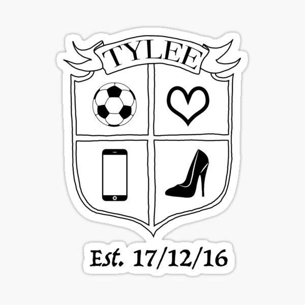 "Tylee Crest" Sticker for Sale by emilydevineart | Redbubble