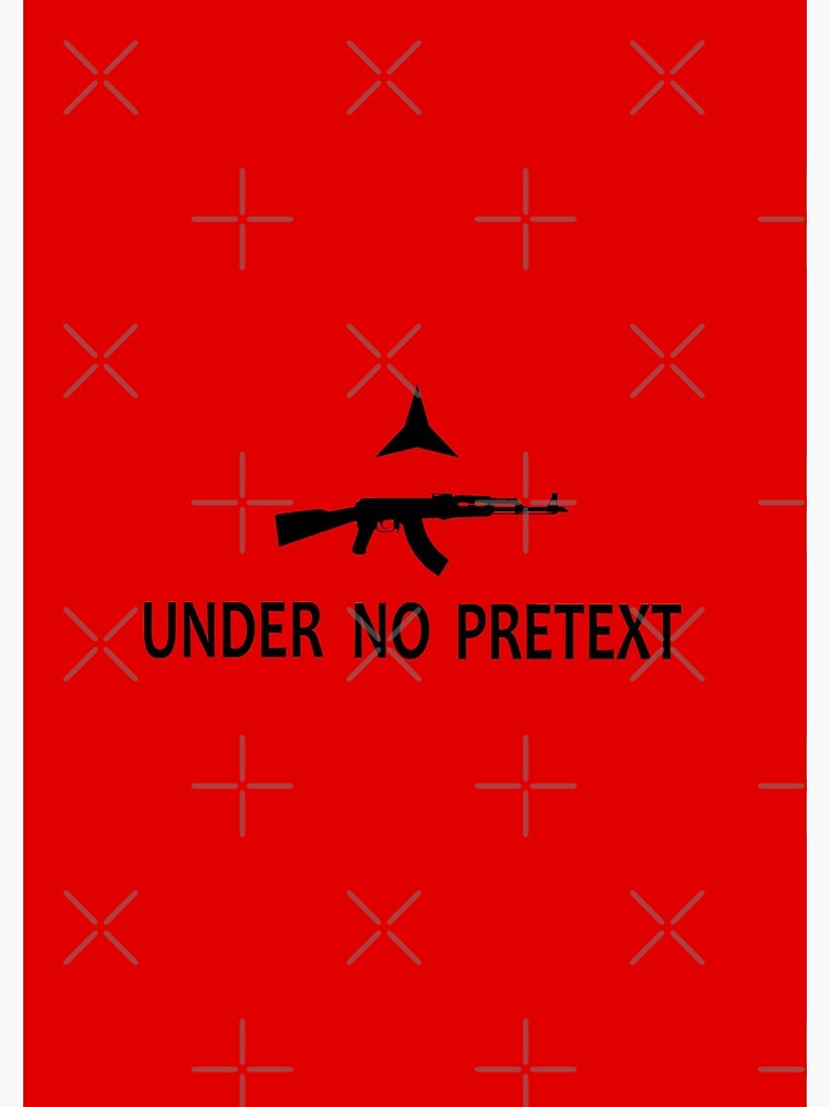 "Under No Pretext" Spiral Notebook for Sale by ZPS-Design | Redbubble