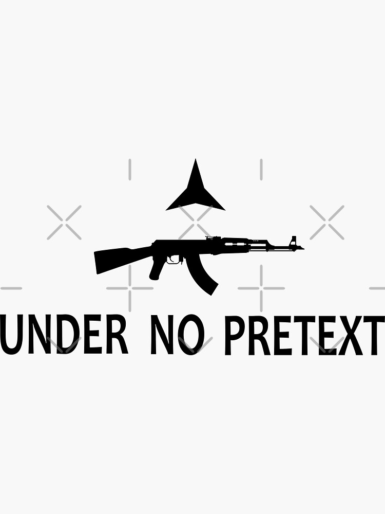 "Under No Pretext" Sticker for Sale by John Brown | Redbubble