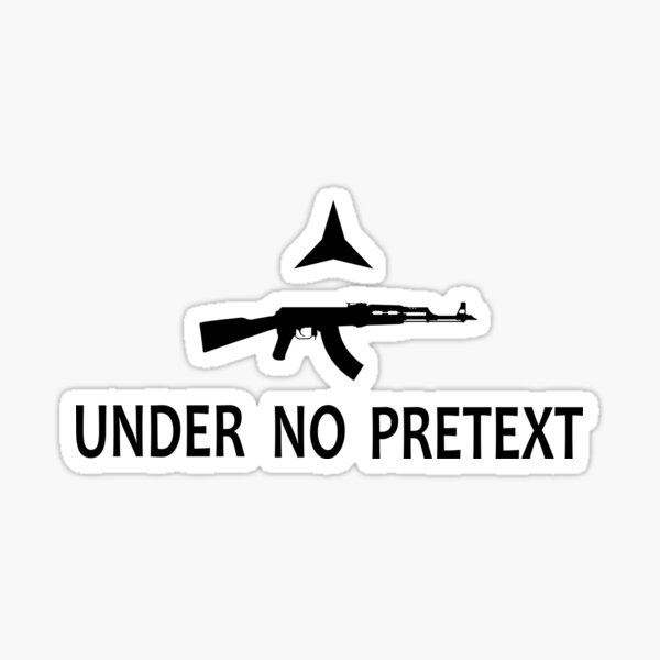 "Under No Pretext" Sticker for Sale by John Brown | Redbubble