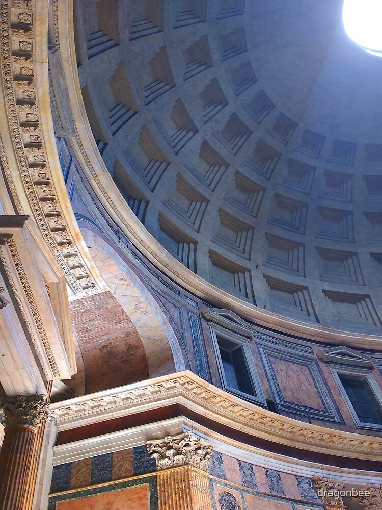 "Ceiling of the Pantheon, Rome Italy Photo" Poster for Sale by ...