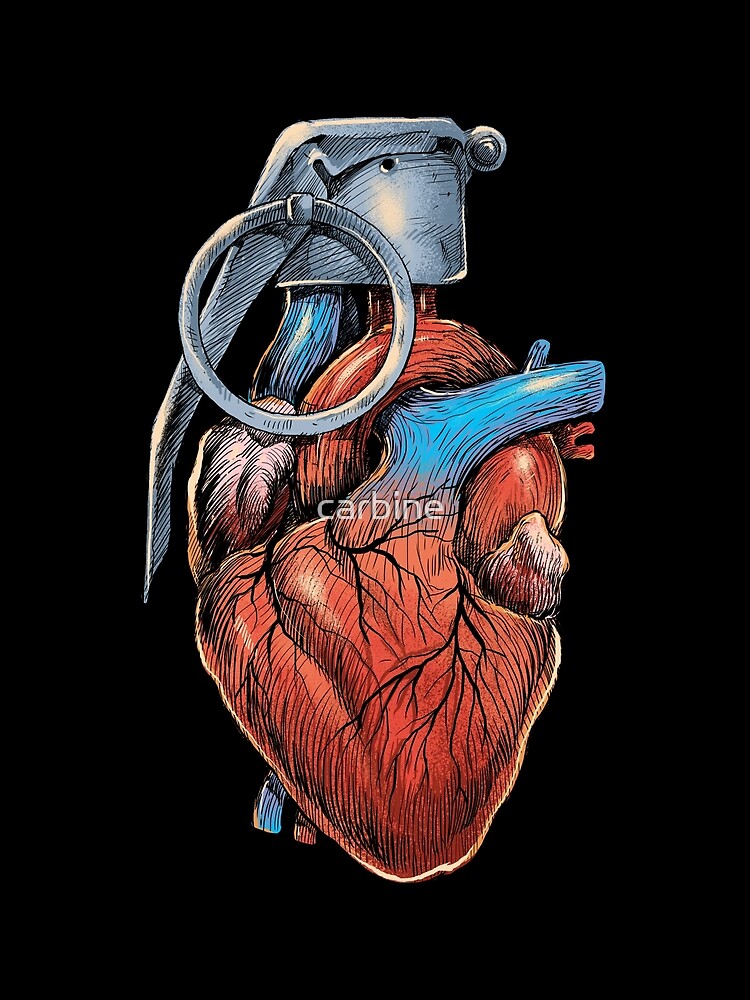 "Heart Grenade" by carbine | Redbubble