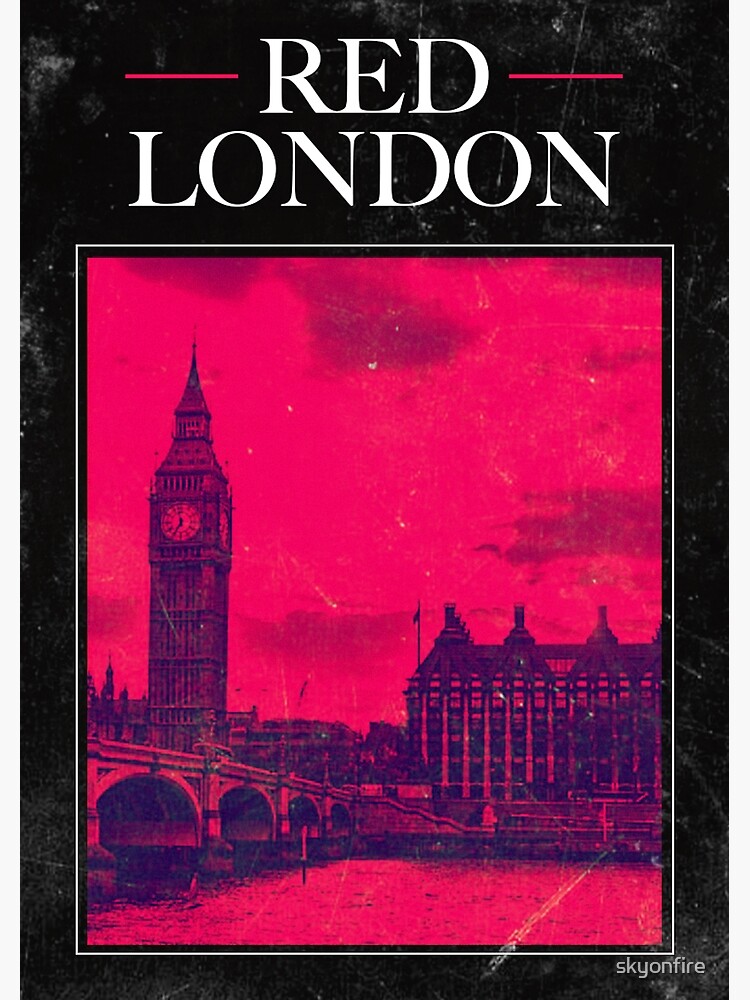 "Red London" Poster by skyonfire | Redbubble