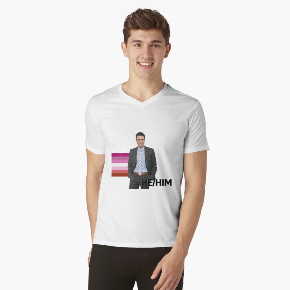"Ben Shapiro He/Him Lesbian Meme" Sticker for Sale by Bisexual Scum ...