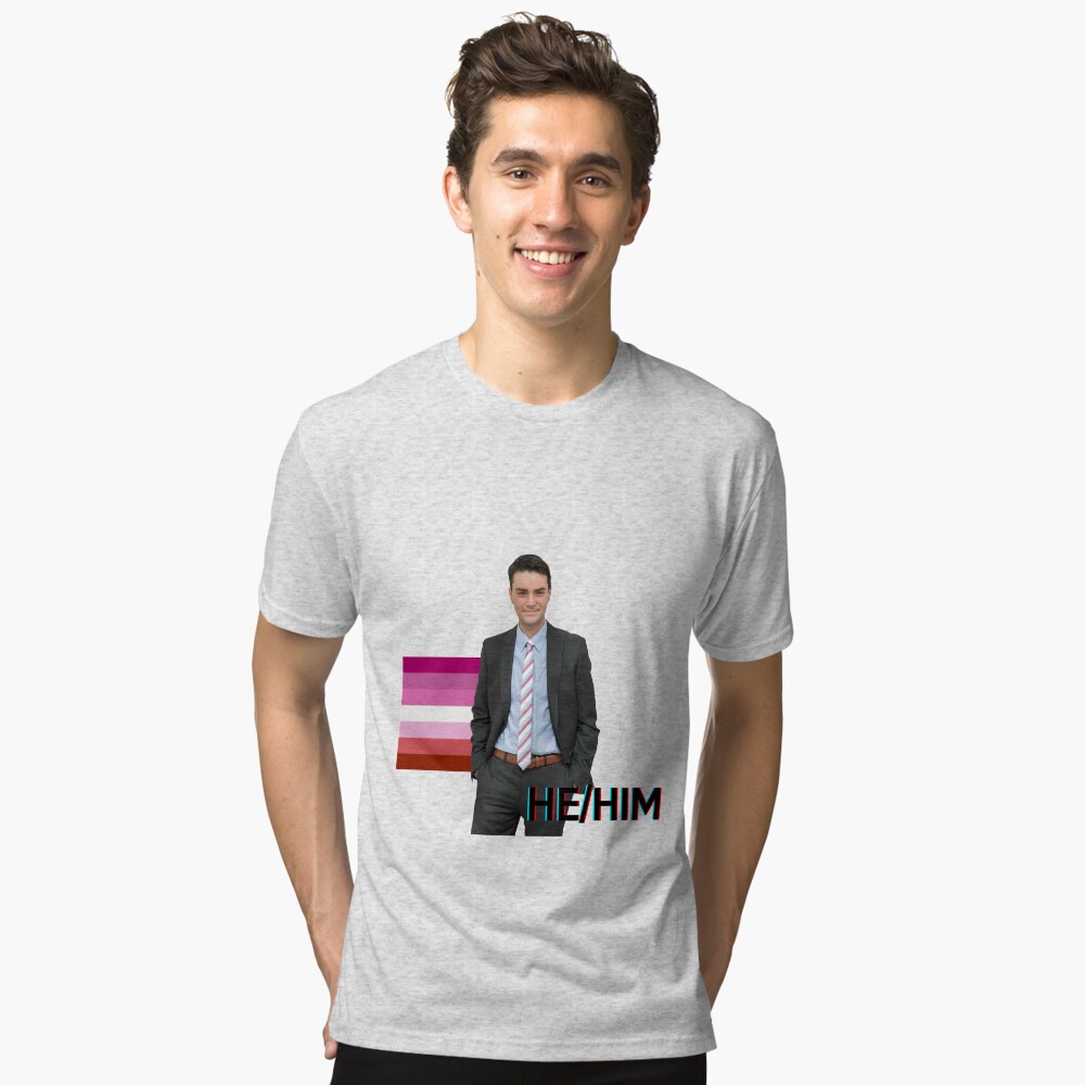 "Ben Shapiro He/Him Lesbian Meme" Sticker for Sale by Bisexual Scum ...