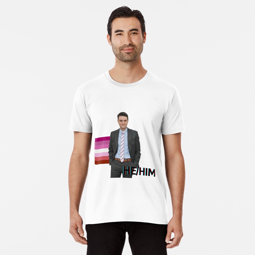 "Ben Shapiro He/Him Lesbian Meme" Sticker for Sale by Bisexual Scum ...
