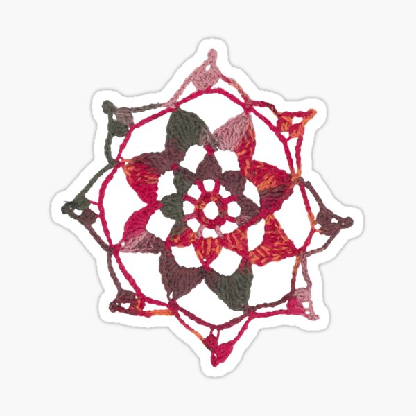 "Crocheted Lace" Sticker by TraleenArt | Redbubble