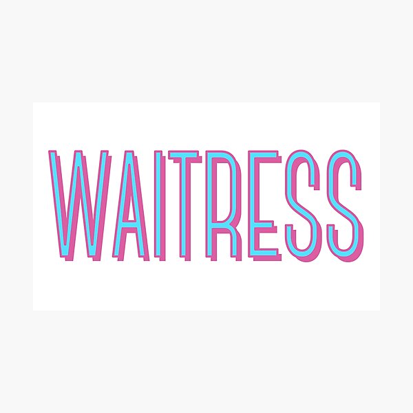 "Waitress the Musical Logo" Photographic Print by musicalproducts ...