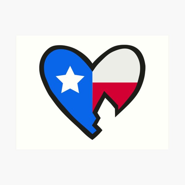 "HBK USA Heart" Art Print by Linubidix | Redbubble