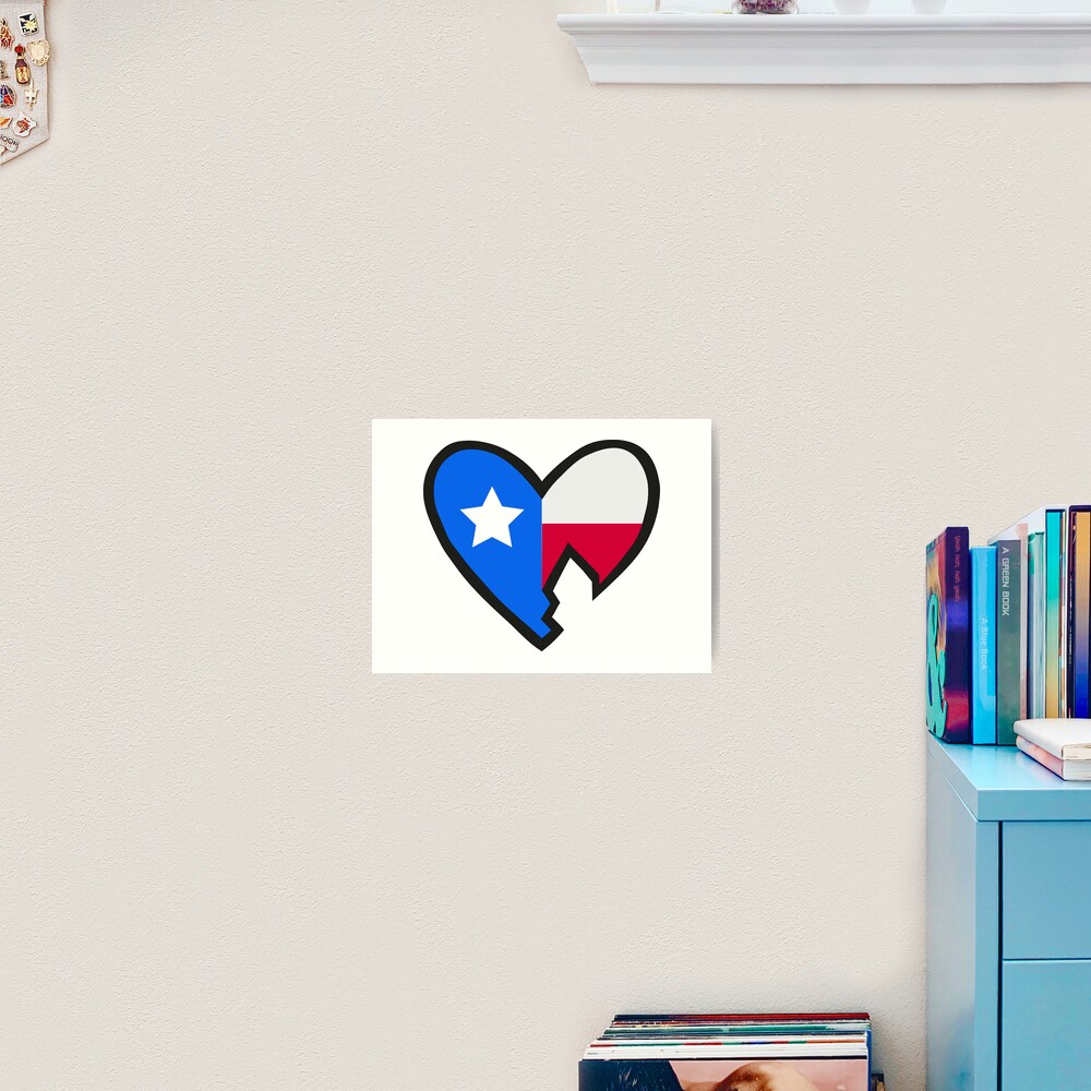 "HBK USA Heart" Art Print by Linubidix | Redbubble