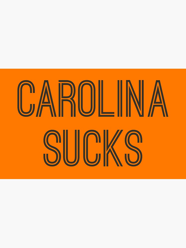 "Carolina Sucks - Orange/Pewter (Tampa Bay)" Sticker for Sale by ...