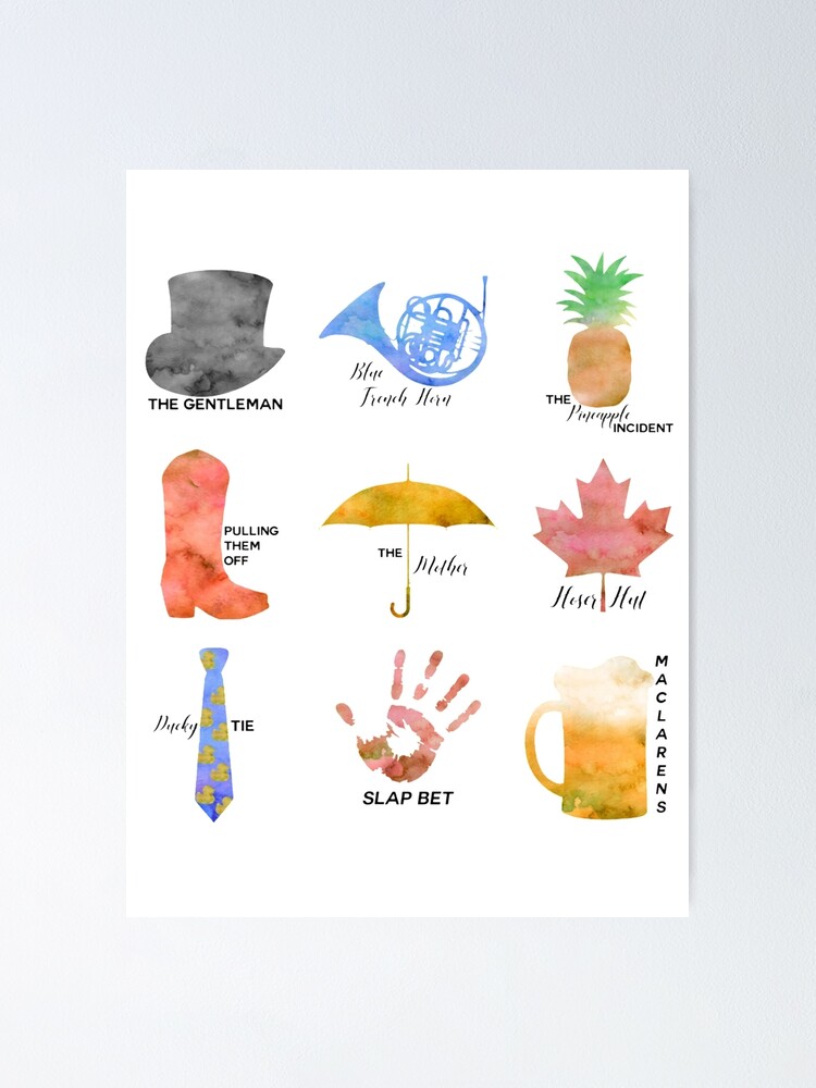 "HIMYM Symbols " Poster for Sale by paigemarie13 | Redbubble