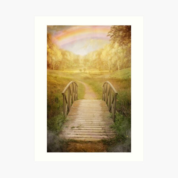 "Rainbow Bridge" Art Print for Sale by KibblyWibbly | Redbubble