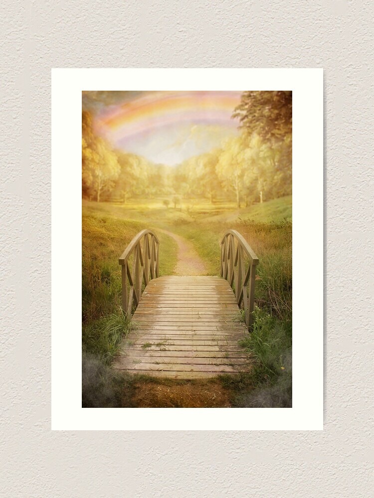"Rainbow Bridge" Art Print for Sale by KibblyWibbly | Redbubble