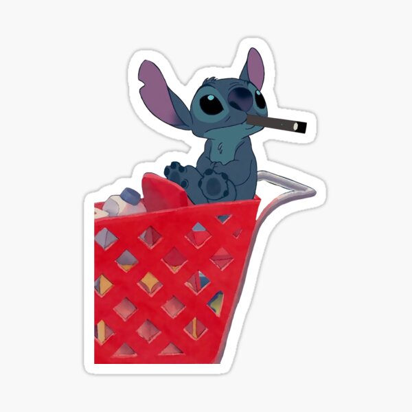 "Stitch Vape " Sticker for Sale by maddisonegreen | Redbubble
