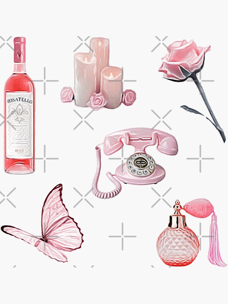 "Pretty in Pink - Vintage Classy Lady Sticker Sheet Bundle Pack Set 2 ...