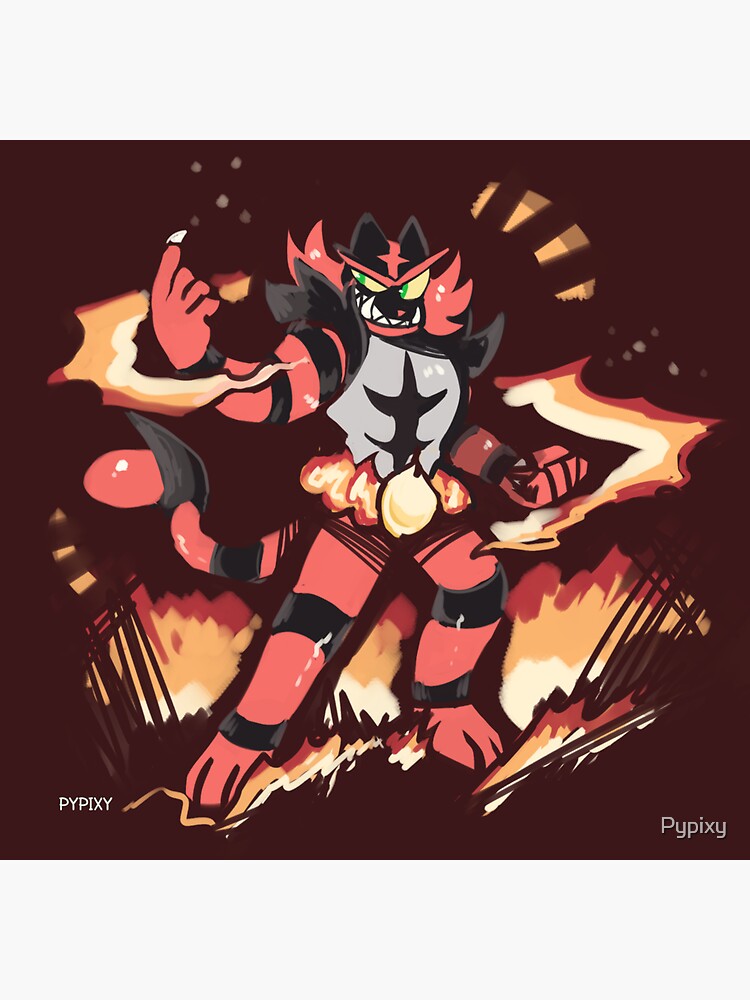 "Incineroar" Sticker by Pypixy | Redbubble