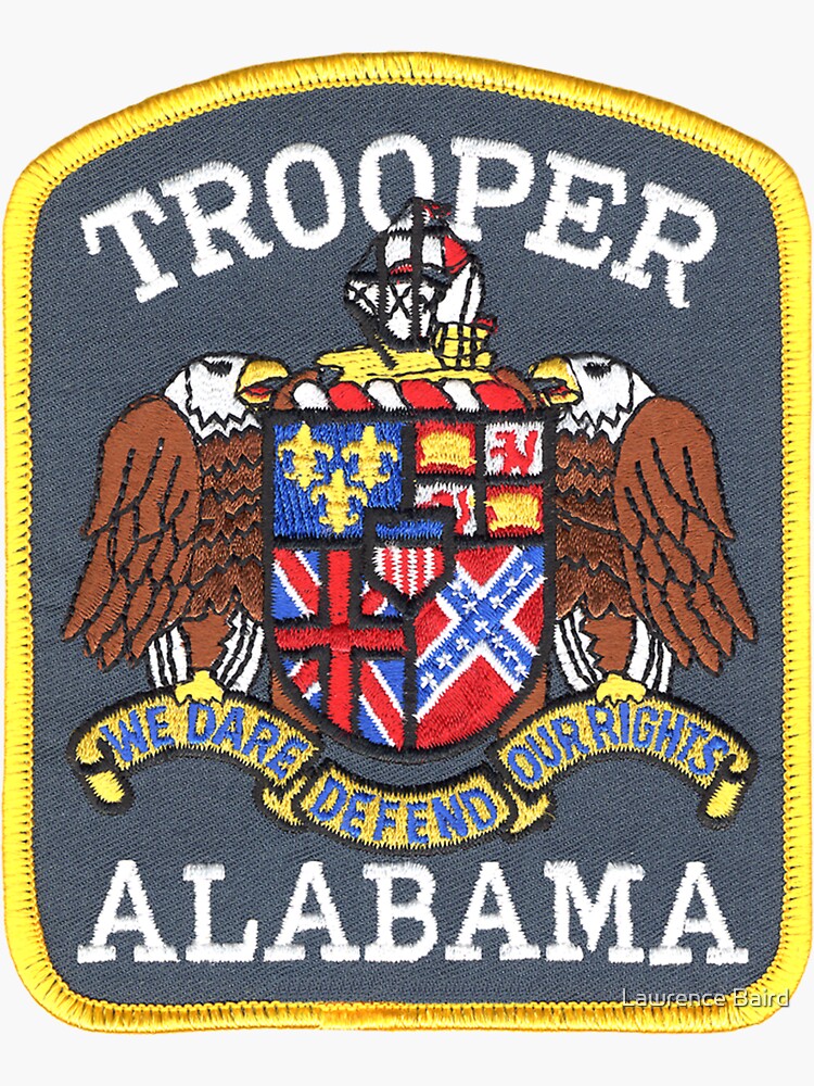 "Alabama Trooper" Sticker for Sale by Lawrence Baird | Redbubble