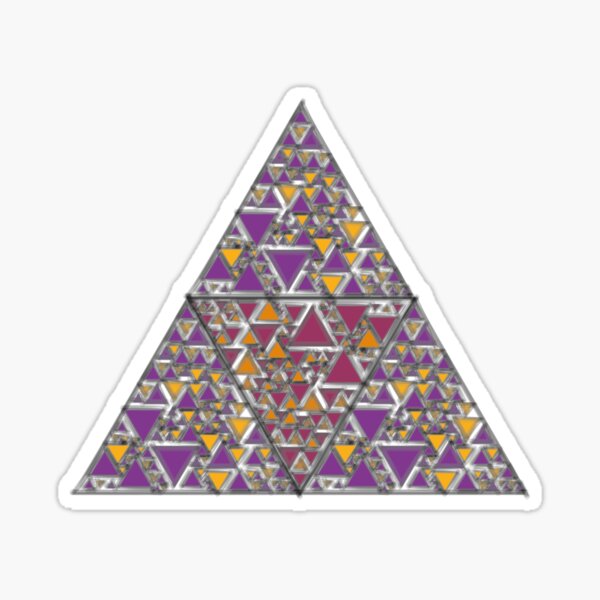 "Triangles in triangle" Sticker for Sale by fernanpm95 | Redbubble