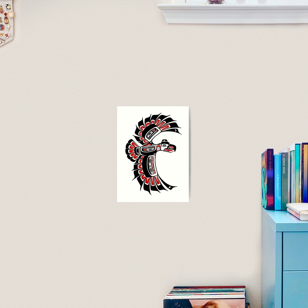 "Tlingit Tsimshian Eagle, PNW Alaska style" Art Print for Sale by ...
