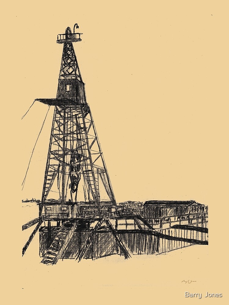 "Oil Rig" Framed Art Print for Sale by barrysart | Redbubble