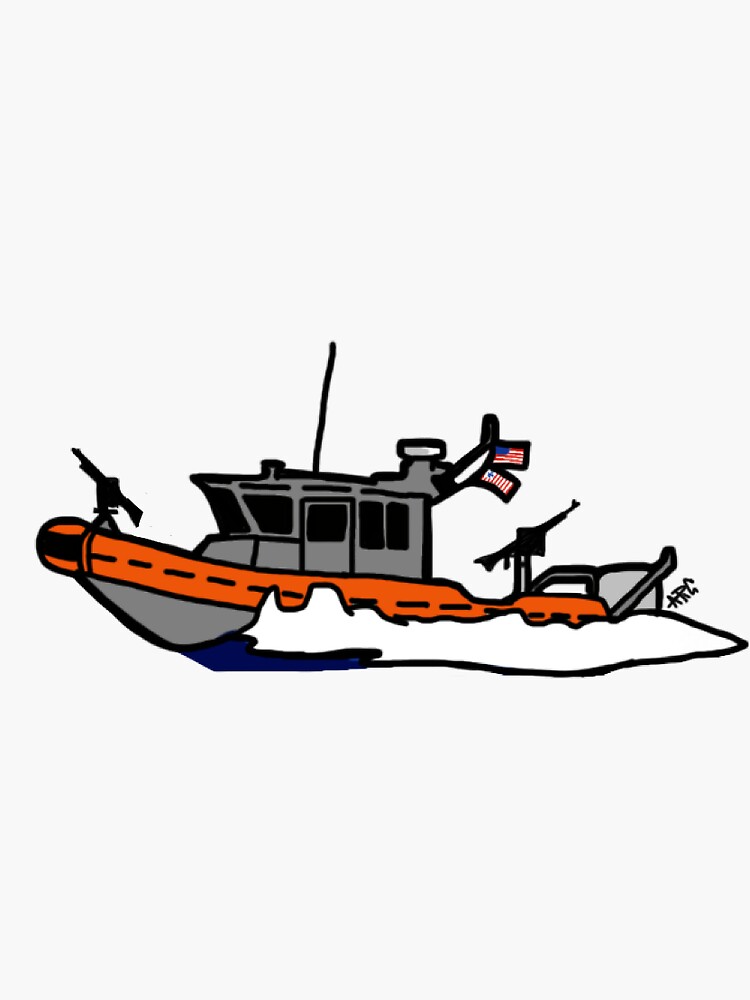 "USCG Defender Class Response Boat" Sticker for Sale by AlwaysReadyCltv ...