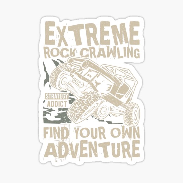"Rock Crawling Jeep Wrangler Adventure" Sticker for Sale by ...