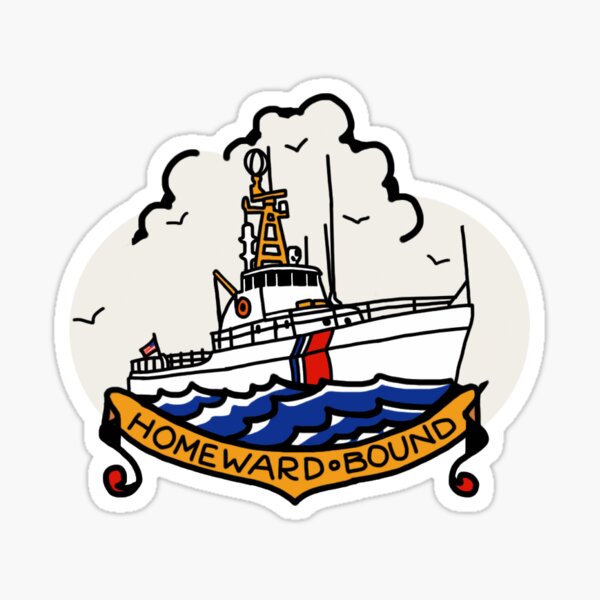 "Coast Guard 82 WPB Homeward Bound" Sticker for Sale by AlwaysReadyCltv ...