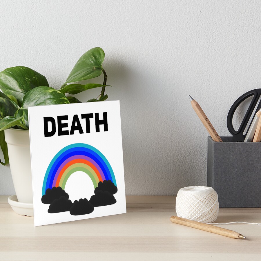 "Death Inverted Rainbow Afterlife Surreal" Art Board Print for Sale by ...