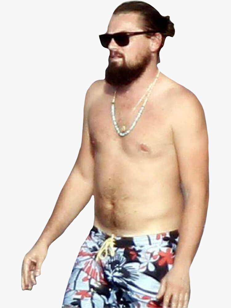 "Leo's Dad Bod." Sticker by crumpetstrumpet | Redbubble