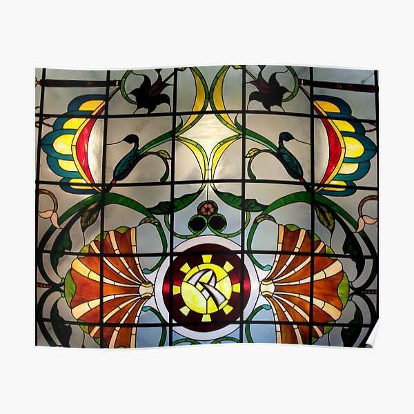 "Stained Glass Window" Poster for Sale by pdecocco | Redbubble