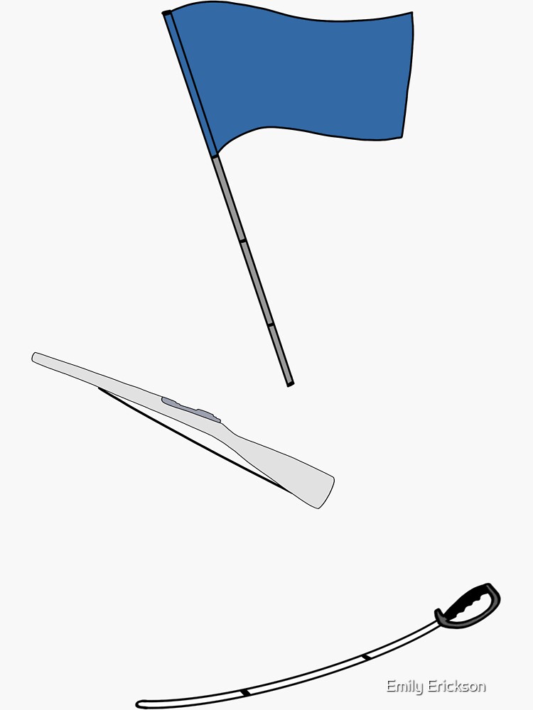 "Color guard sticker pack " Sticker for Sale by emilyericksson | Redbubble