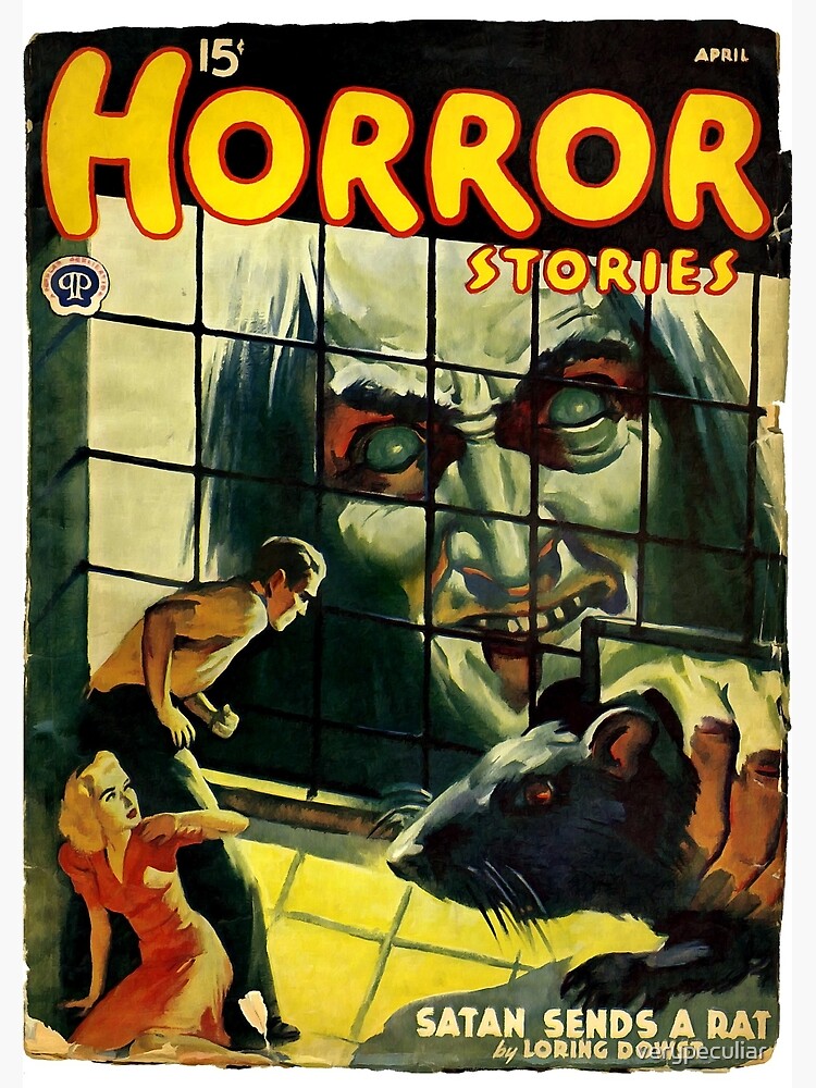 "Horror Stories - Classic Pulp Fiction Cover " Spiral Notebook for Sale ...
